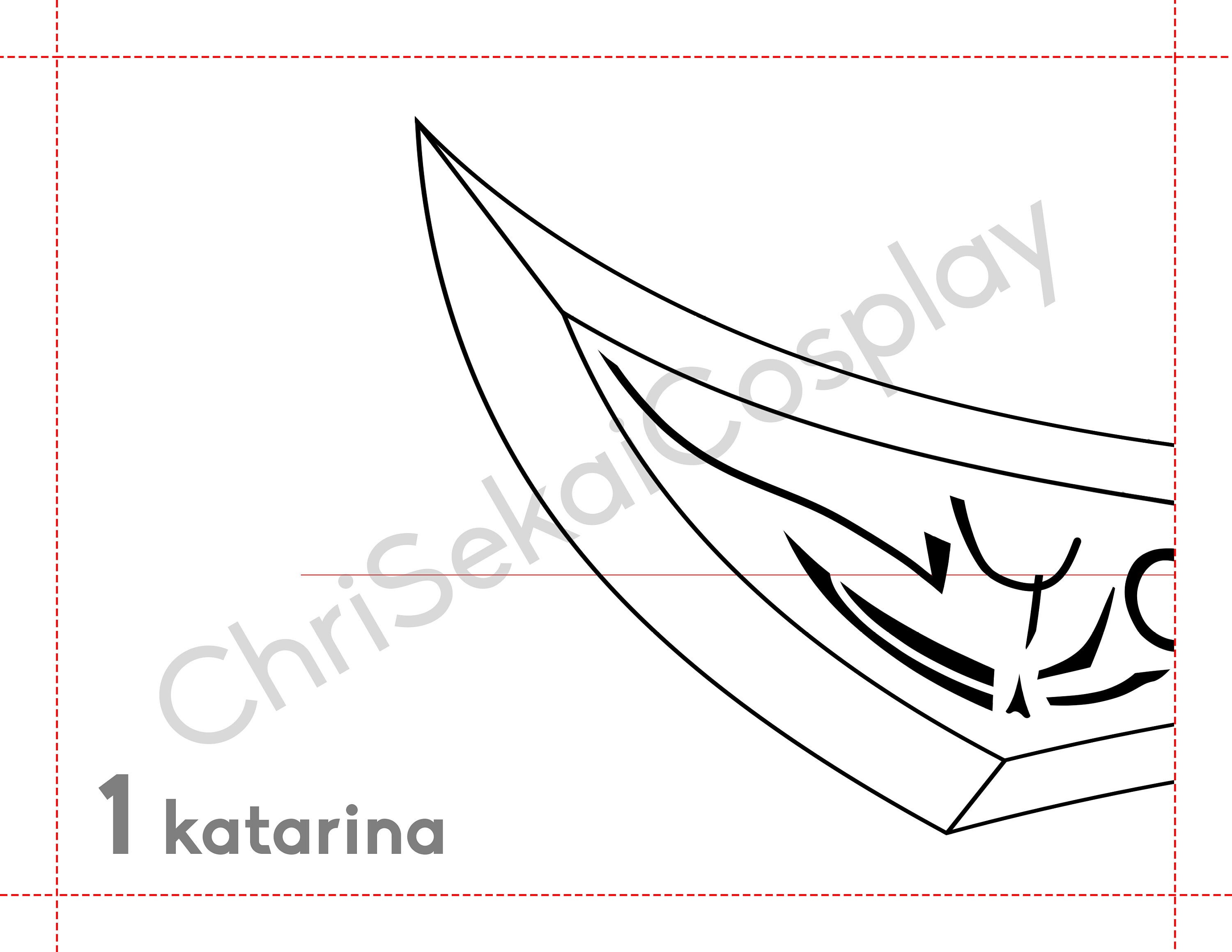 League of Legends Katarina Base Skin Dagger Cosplay Pattern - Etsy