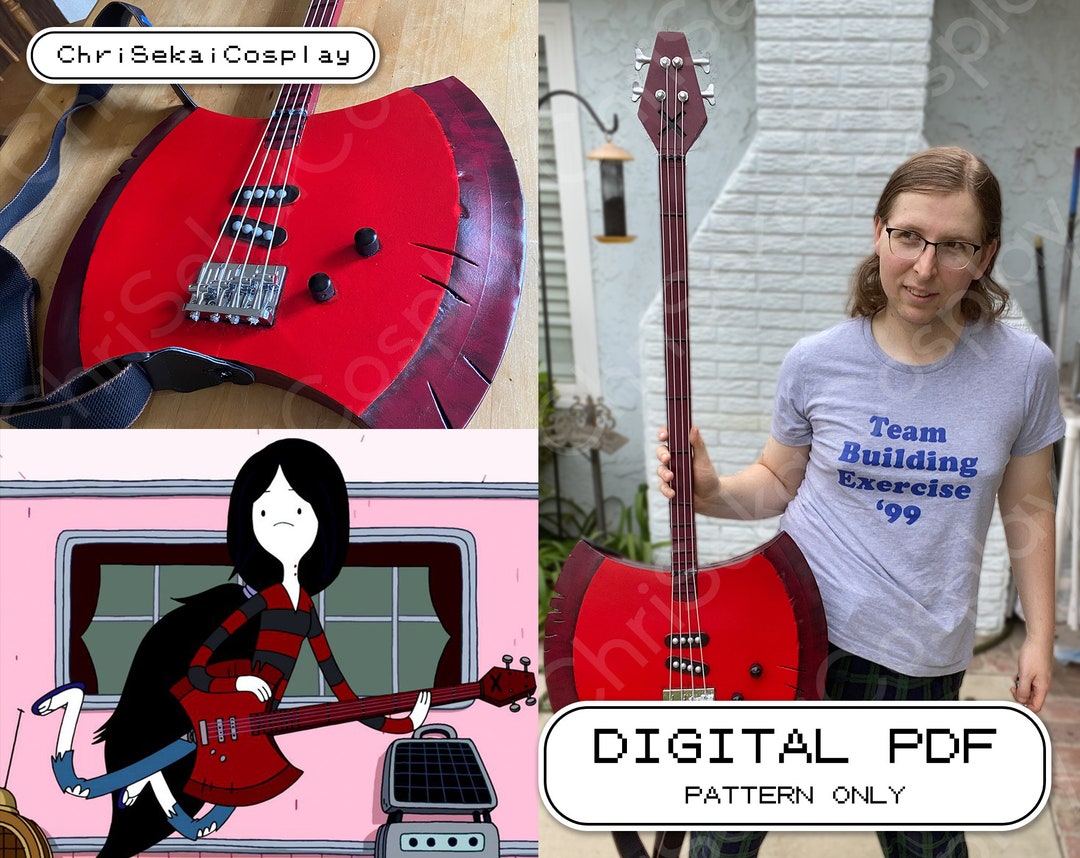 Adventure Time Marceline Bass Axe Cosplay Pattern - Etsy