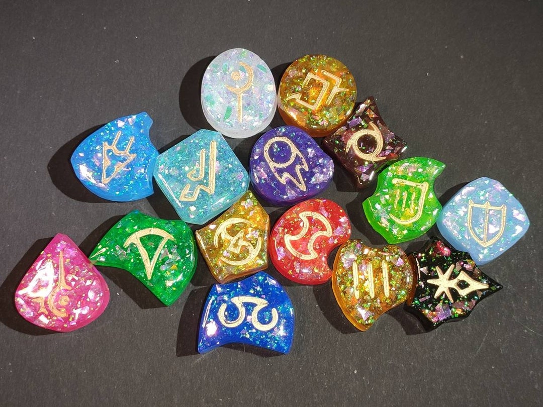 Final Fantasy XIV Inspired Jobstone / Soul Crystal Resin Epoxy ...