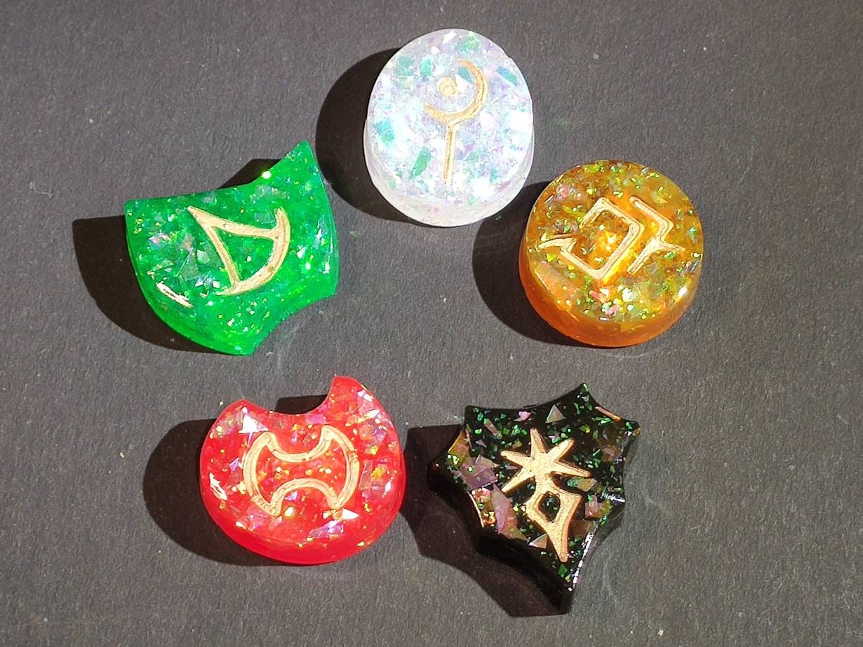 Final Fantasy XIV Inspired Jobstone / Soul Crystal Resin Epoxy ...