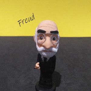 Sigmund Freud / Figurine Freud / Freud Handmade Figure / Cold Porcelain ...