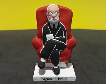 Sigmund Freud Figurine / Freud Figure / Freud Handmade Figure / Cold ...