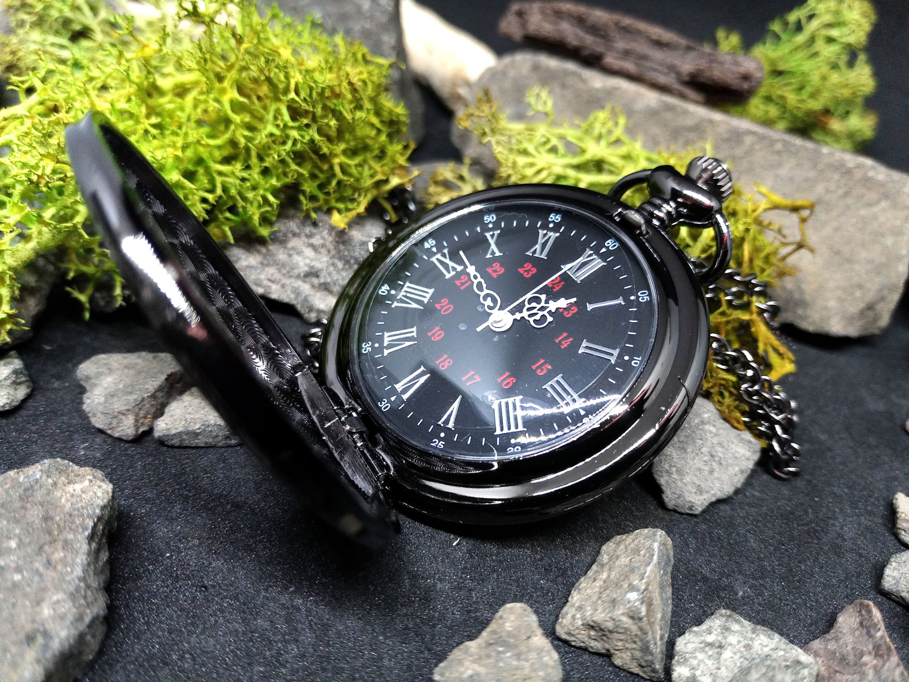 Gothic Pocket Watch Victorian Jewelry Rune Goth Accessory - Etsy