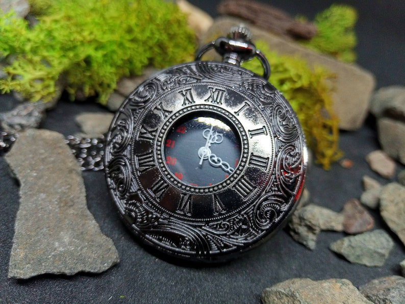 Gothic Pocket Watch Victorian Jewelry Rune Goth Accessory - Etsy