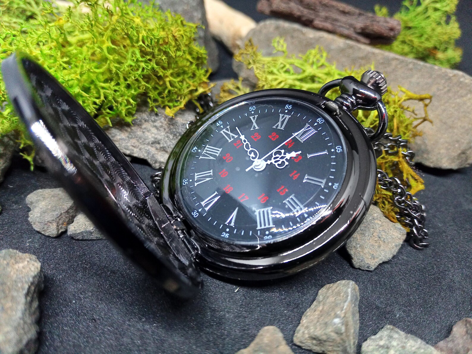 Gothic Pocket Watch Victorian Jewelry Rune Goth Accessory - Etsy