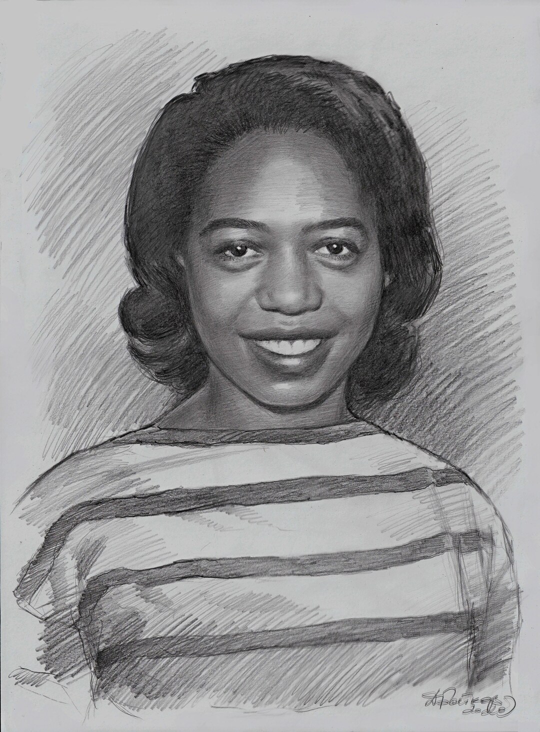 Custom Portrait Drawing, Pencil Portrait From Photo, Drawing From Photo ...