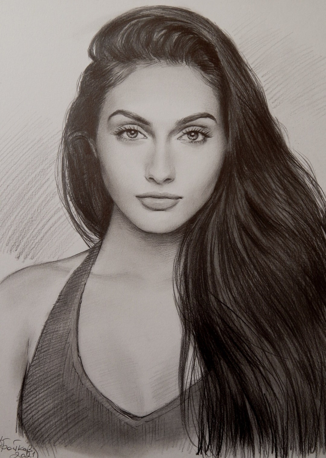 Custom Pencil Portrait From Photo, Portrait Drawing From Photo, Pencil ...