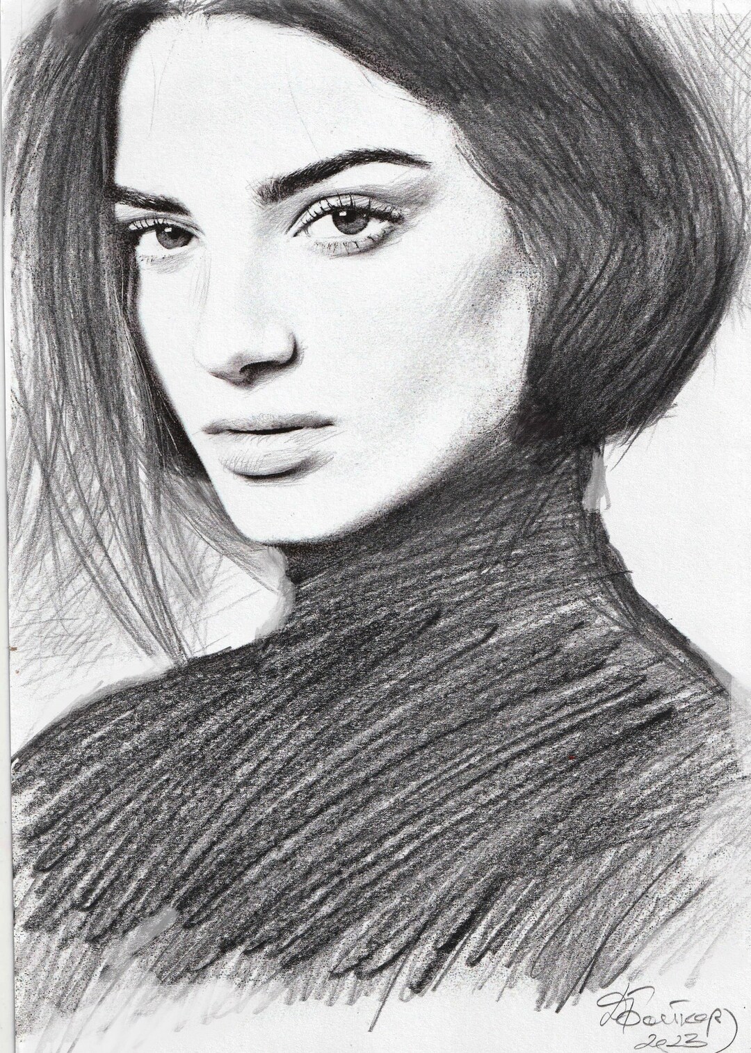 Personalized Pencil Sketch, Professionally Created Custom Portrait From ...