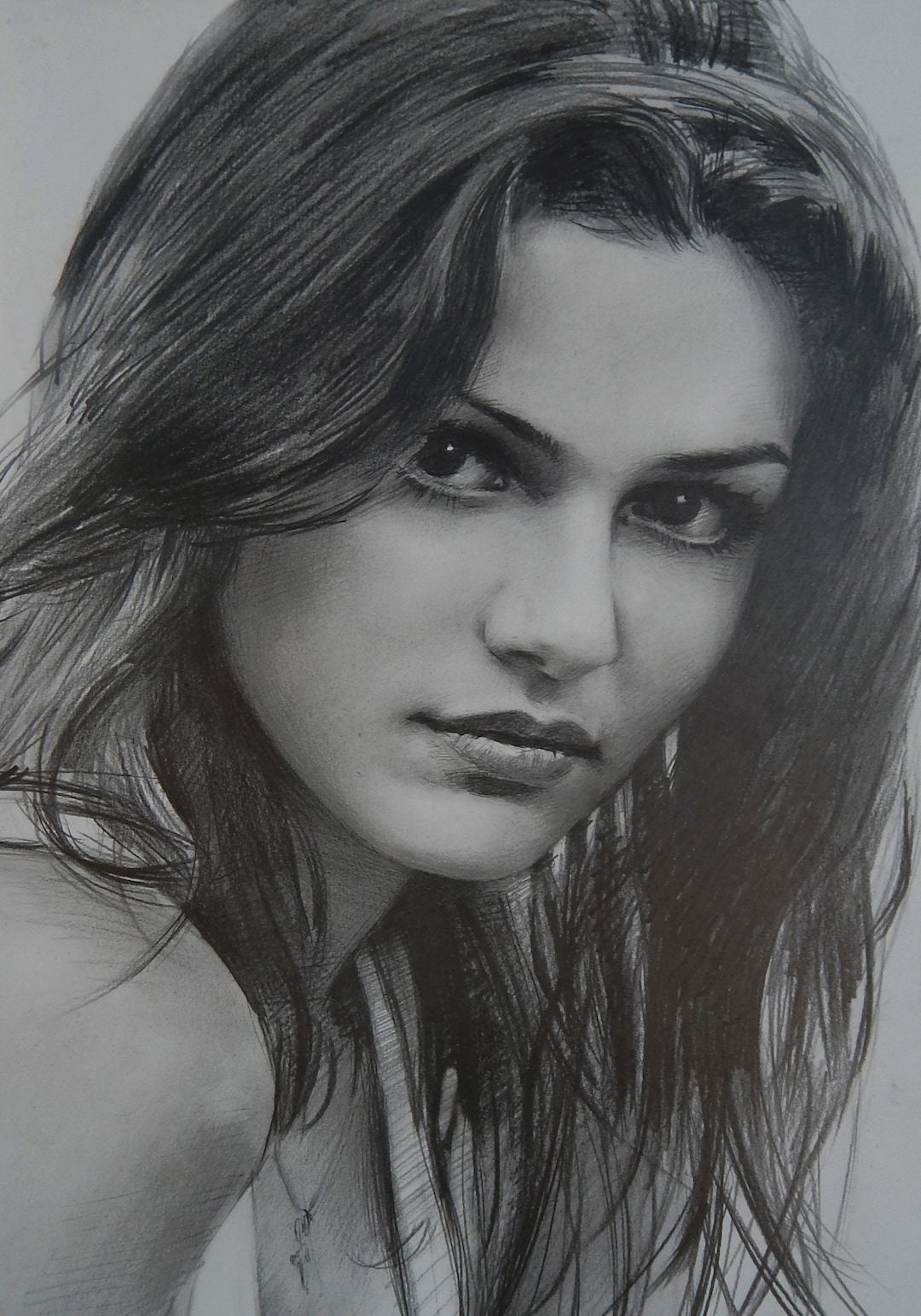 Portrait From Photo, Pencil Drawing, Custom Pencil Portrait, Customized ...