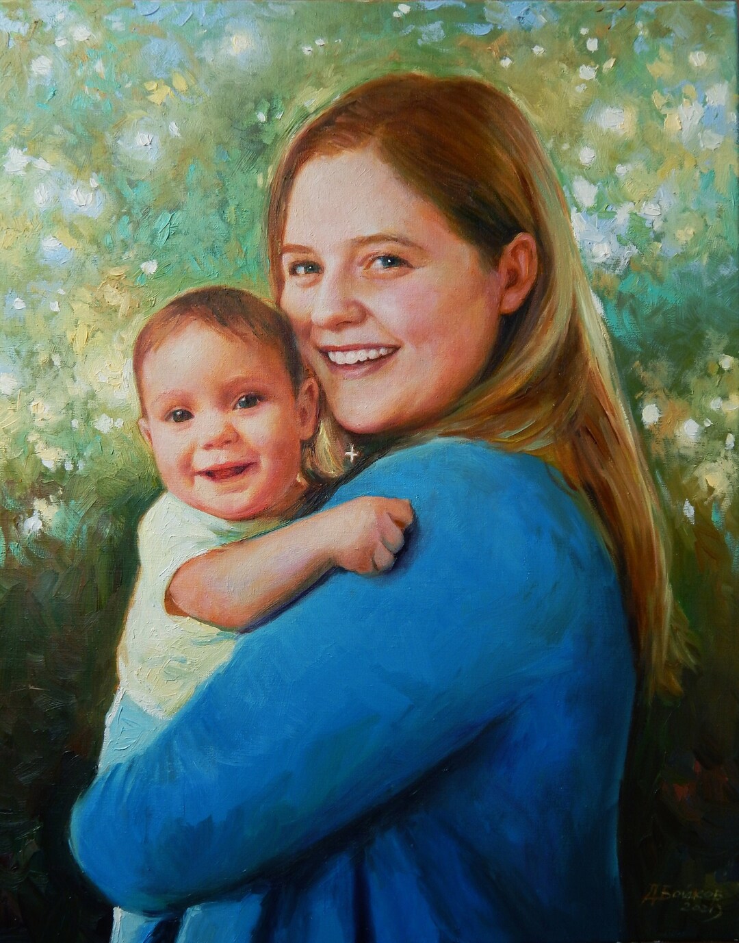 Custom Oil Painting Portrait From Photo: Handmade Wedding & Family Art ...