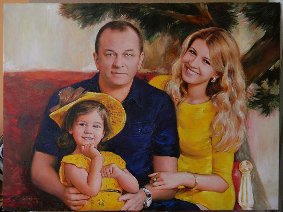 Custom Oil Painting Portrait From Photo Personal Portrait | Etsy