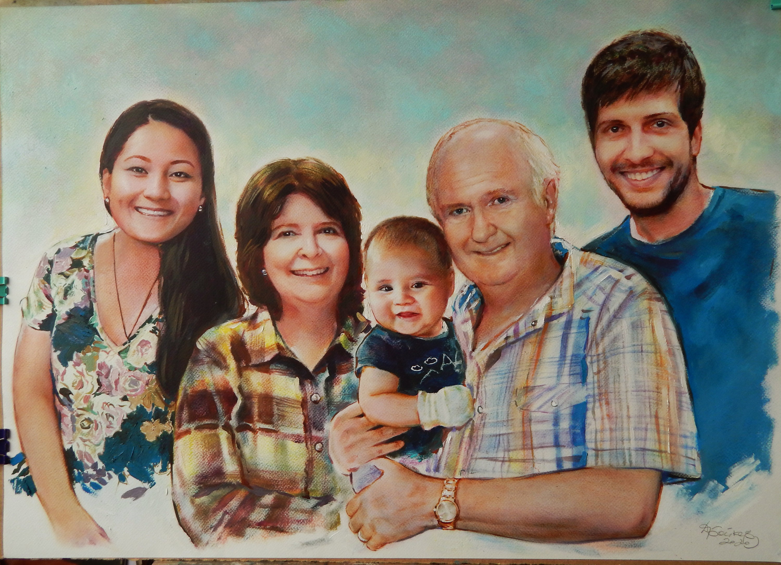 Original Custom Portrait Oil Painting From Photo Woman | Etsy