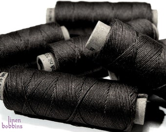 5/10/20 Dark Green Spools of Linen Thread Hand & Machine | Etsy
