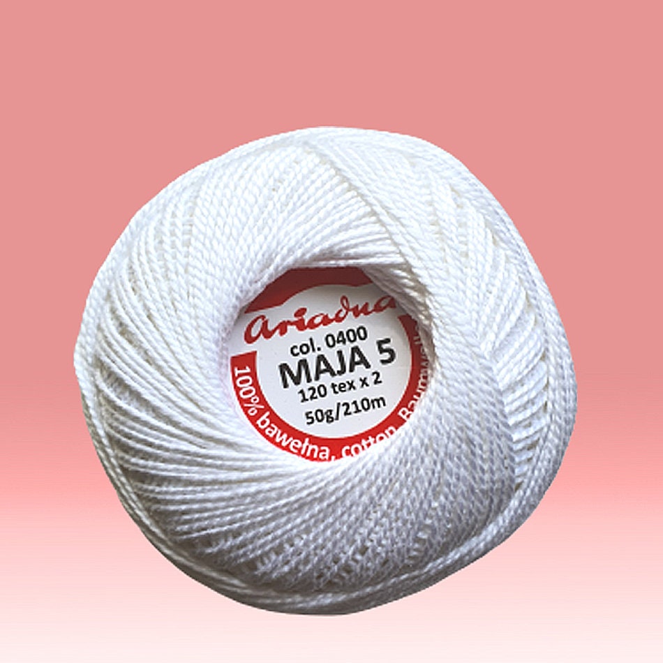 Pearl Crochet Thread Size 5 Mercerized Cotton Yarn, 10 Colors, Fine ...