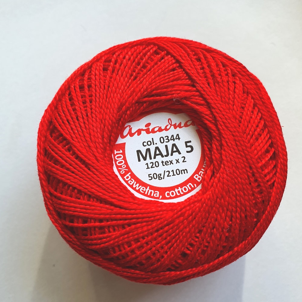 Embroidery Crochet Thread Size 5 Mercerized Cotton Yarn, 10 Colors ...