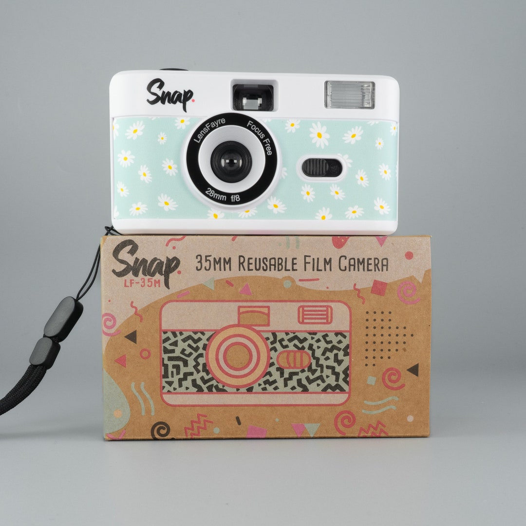 Lensfayre Snap LF-35M- 35mm Reusable Film Camera (daisy) | Eco Friendly ...
