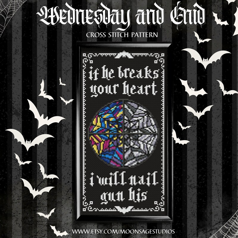 Wednesday Addams Stained Glass Window - Etsy