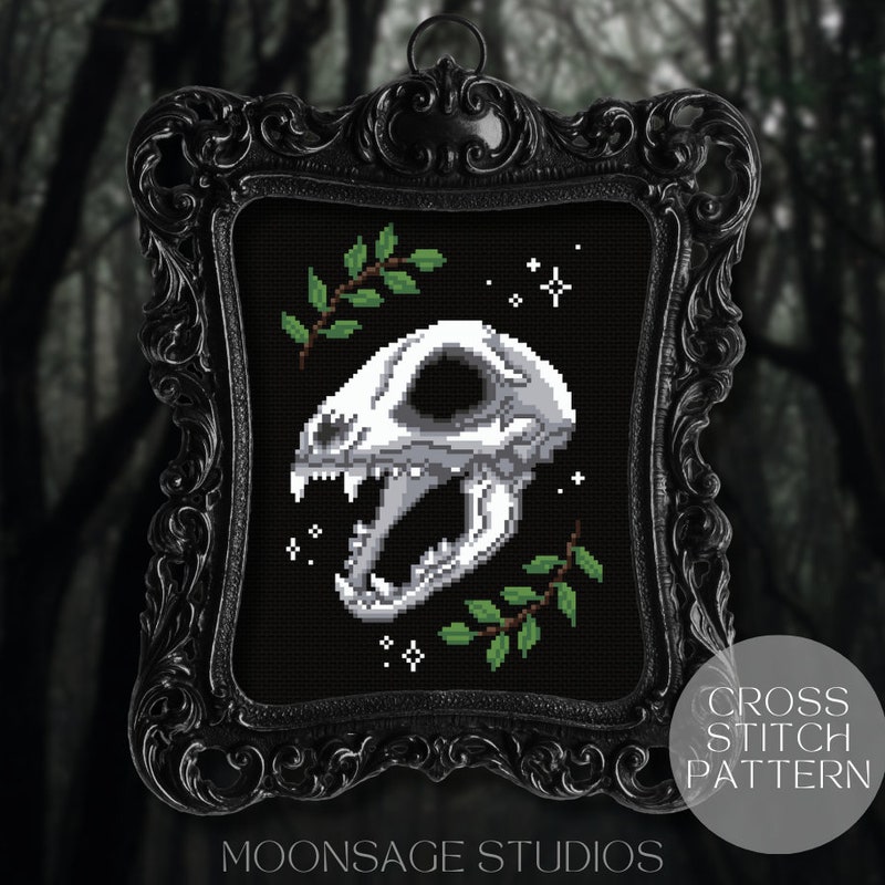 Gothic Cross Stitch Pattern - Etsy