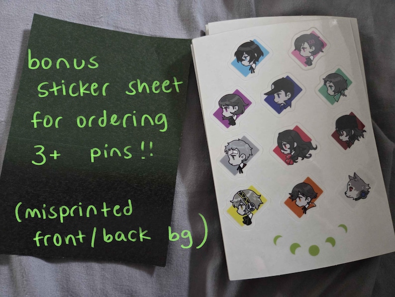P3R Acrylic Pins - Etsy