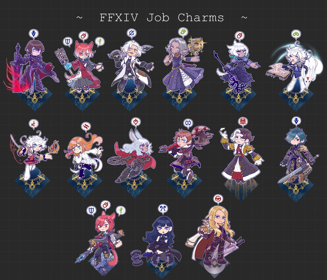 FFXIV Shadowbringers Job Charms - Etsy