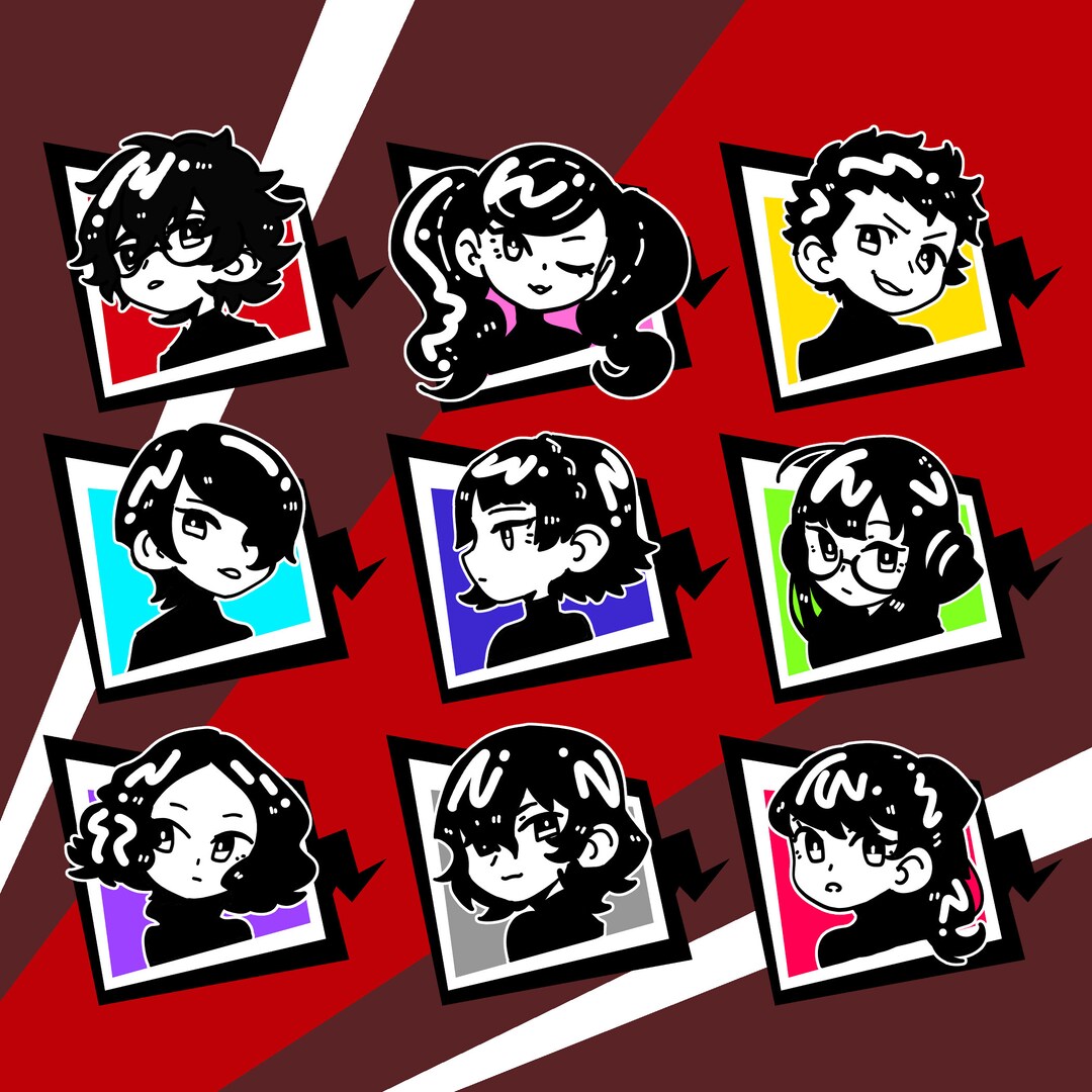PREORDER P5R Acrylic Pins - Etsy