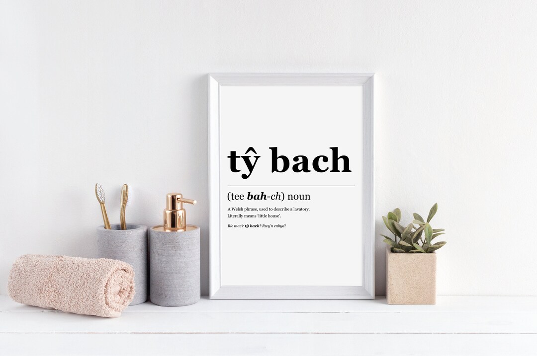 A4 Ty Bach Print Welsh Toilet Print Welsh Ty Bach Print Ty - Etsy