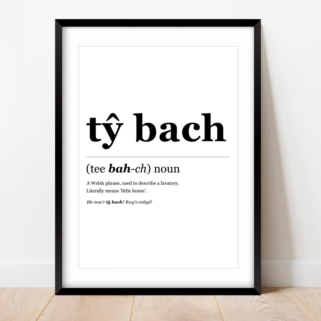 Welsh Ty Bach Print: Dictionary Definition, A4 Art - Etsy UK
