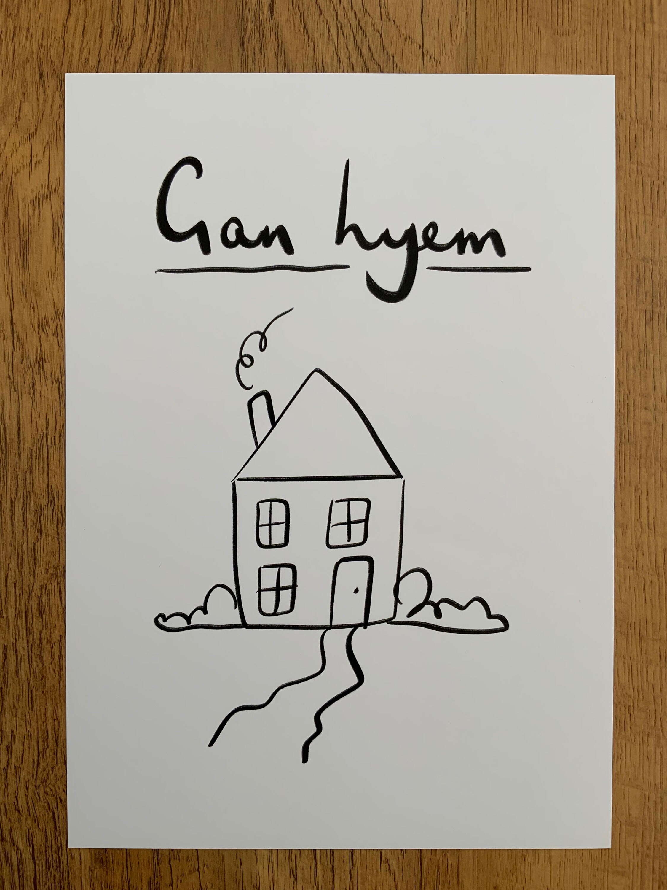 Gan Hyem A4 Print: Geordie Phrase Poster - Etsy