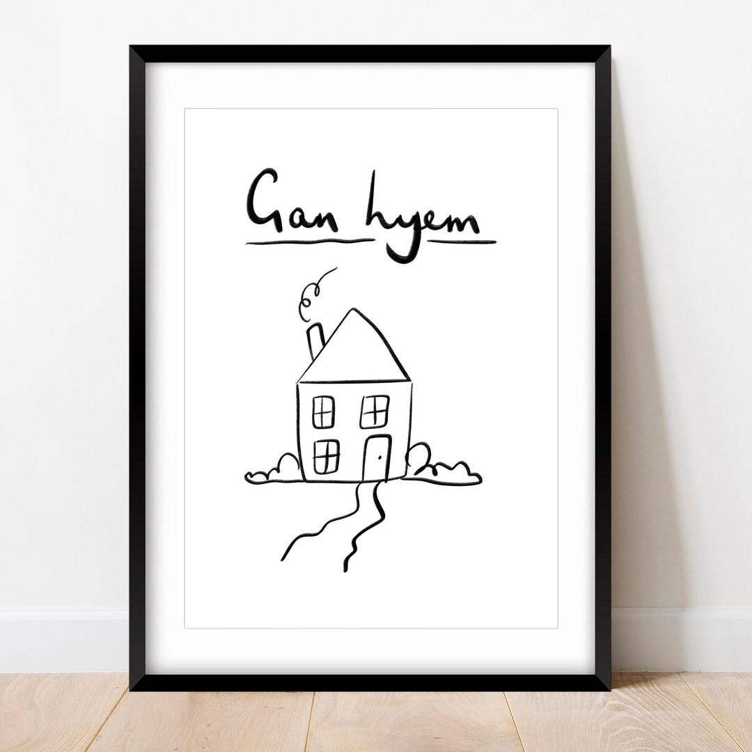 Gan Hyem A4 Print: Geordie Phrase Poster - Etsy
