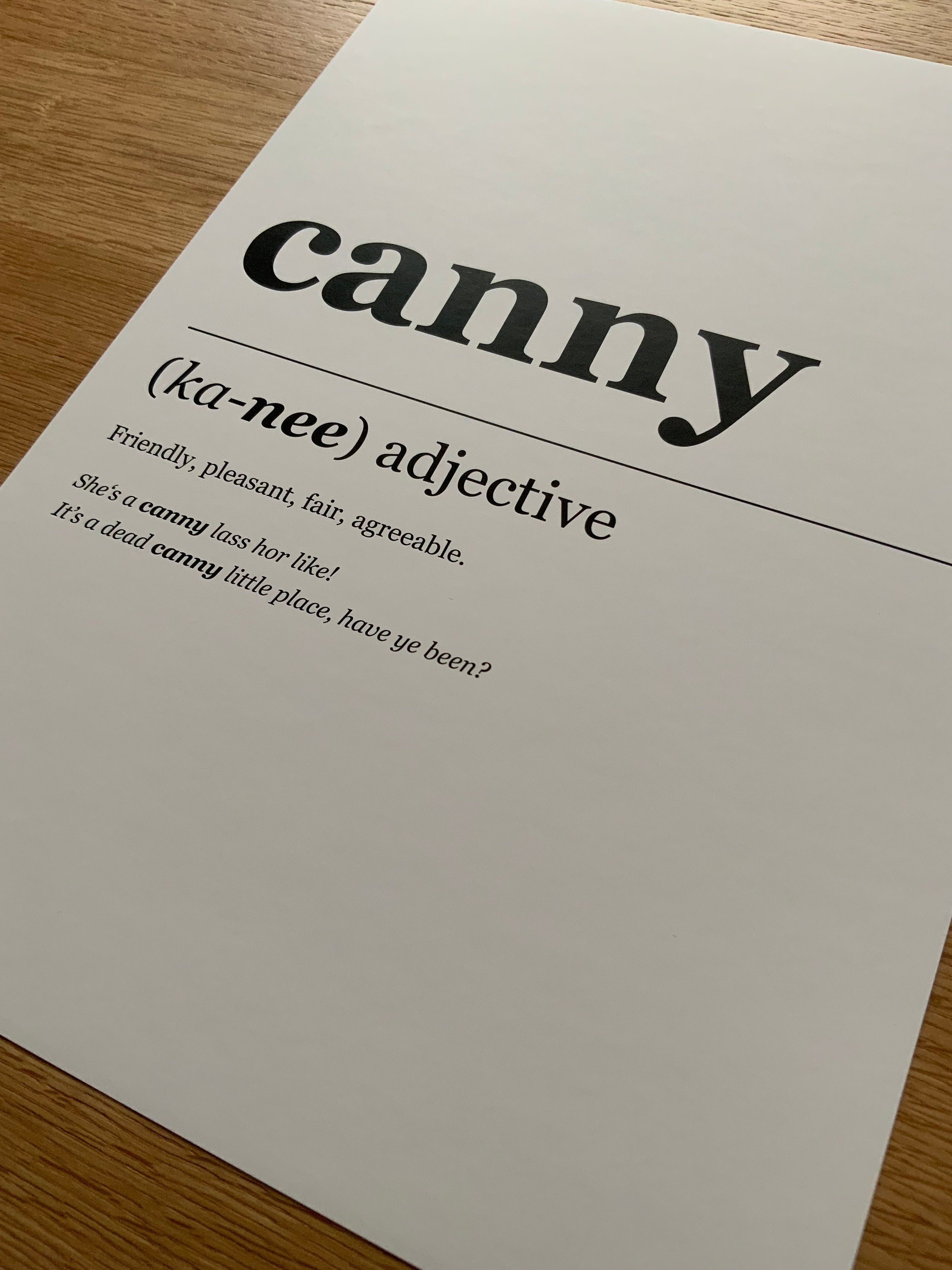 Geordie Definition Print A4 Print Geordie Meaning Print - Etsy