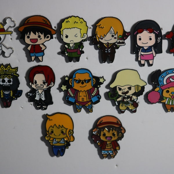 One Piece Anime Enamel Pin Badges - Etsy