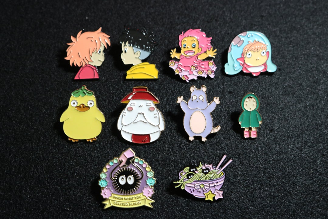 Studio Ghibli Enamel Pins Ponyo - Etsy