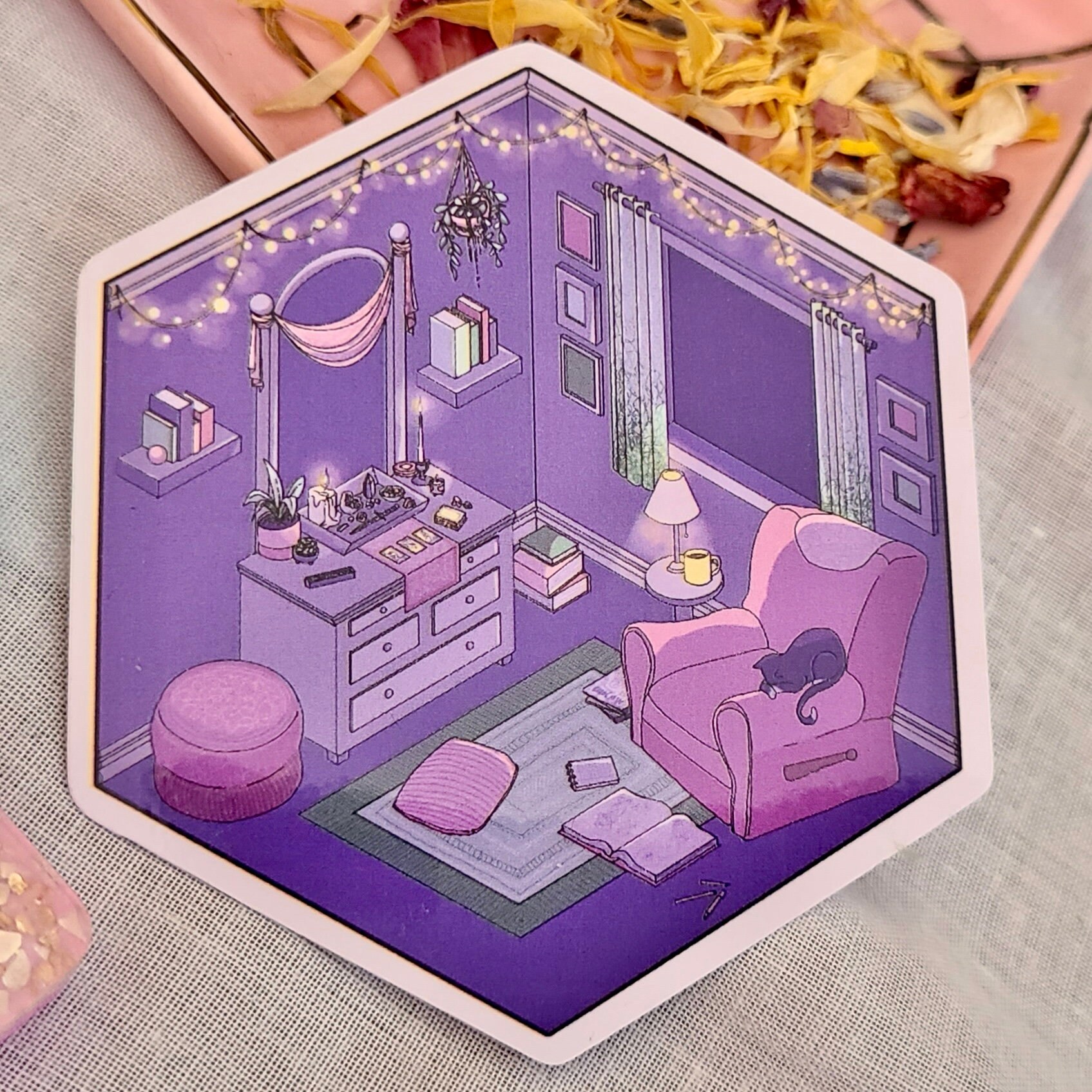 Isometric Cozy Witch Room - Etsy