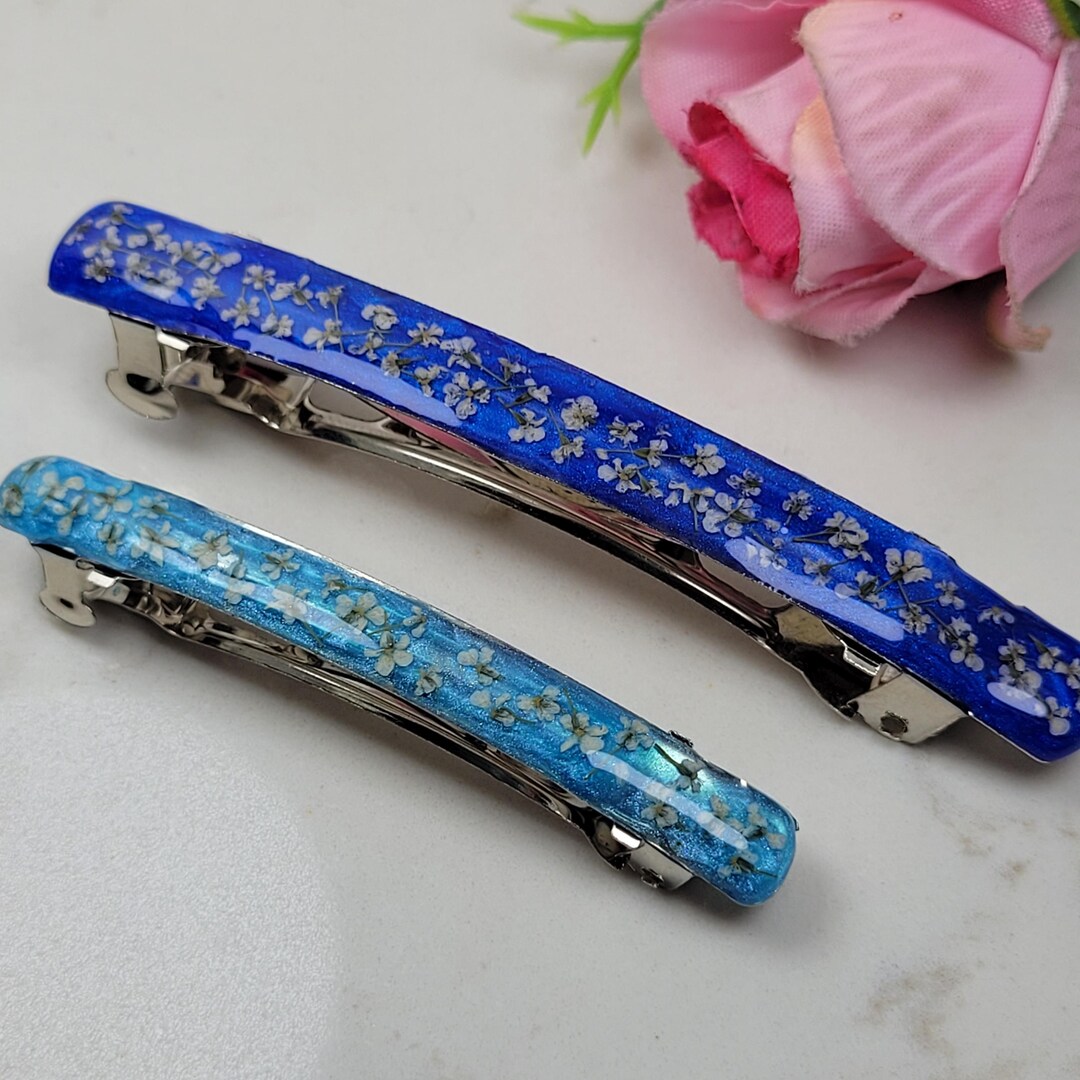 Flower Hair Clip, French Barrette, Barrettes for Thin Hair, Hair Pin ...