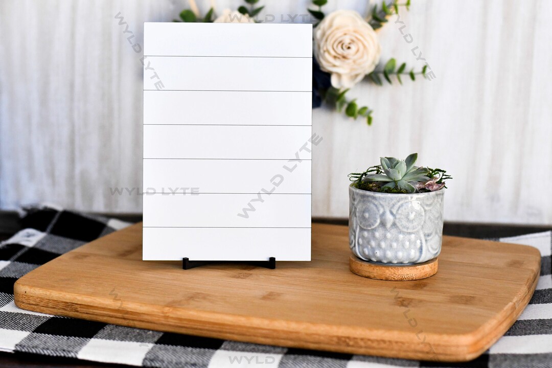 Shiplap White Sign Mockup | Sublimation Mockup | White Signs | Sign ...