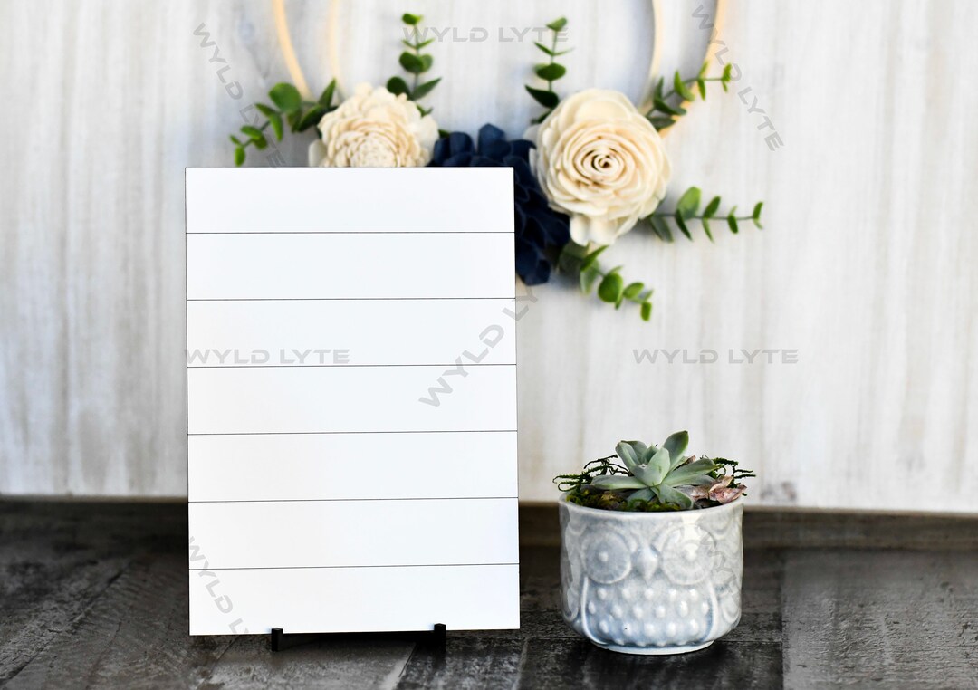 Shiplap White Sign Mockup | Sublimation Mockup | White Signs | Sign ...