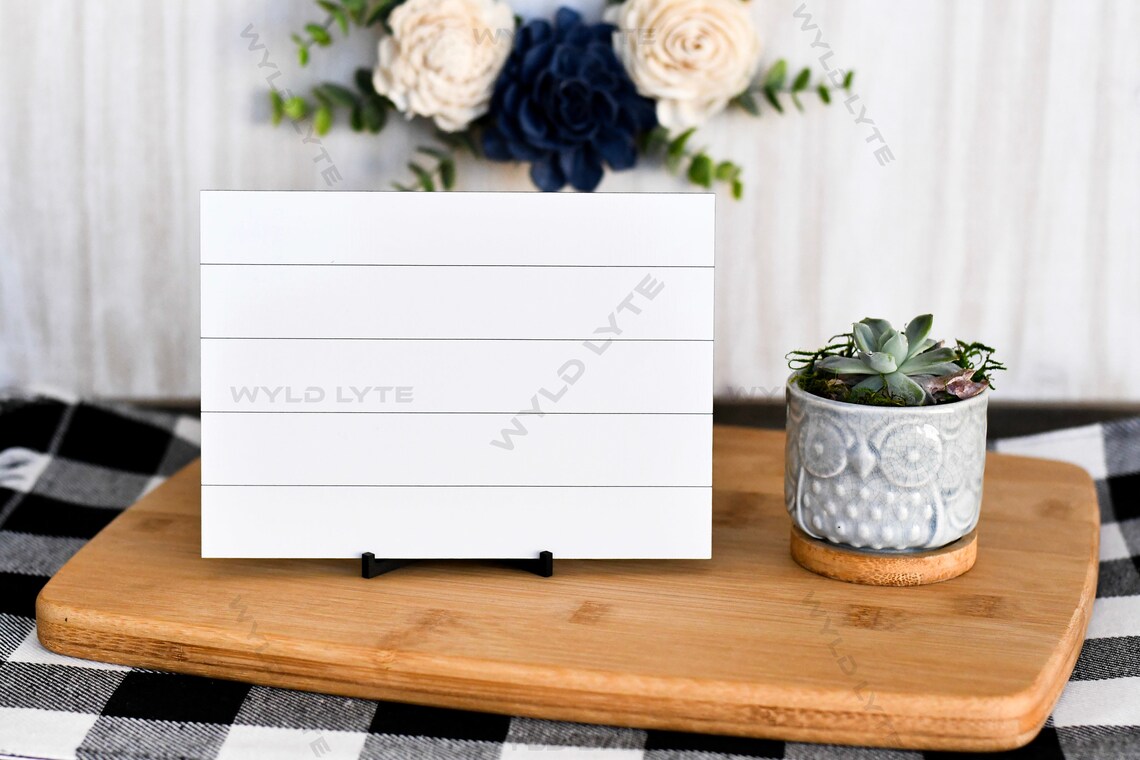 Shiplap White Sign Mockup | Sublimation Mockup | White Signs | Sign ...