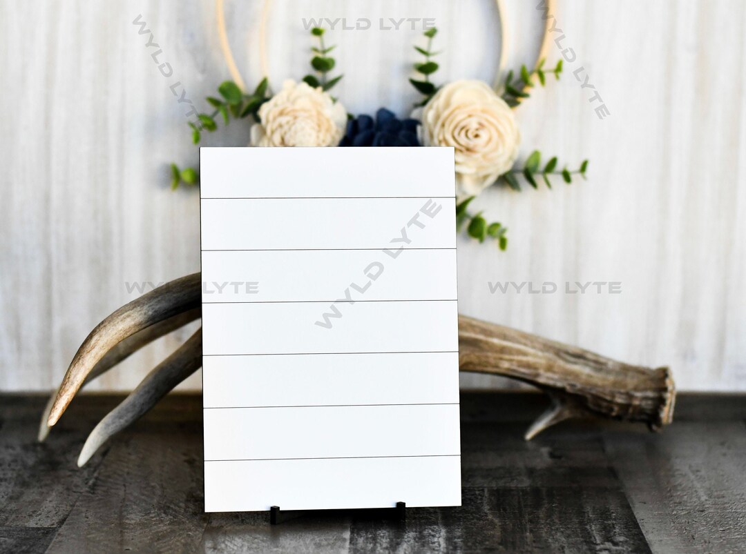 Shiplap White Sign Mockup | Sublimation Mockup | White Signs | Sign ...
