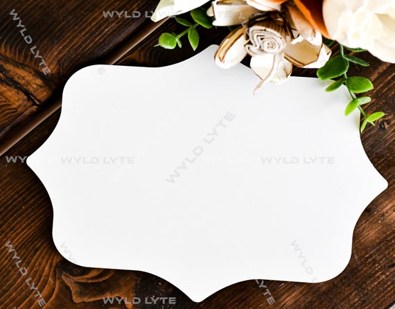 White Sign Mockup White Signs Horizontal Sign Mock up | Etsy