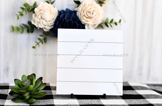 Shiplap White Sign Mockup Sublimation Mockup White Signs | Etsy