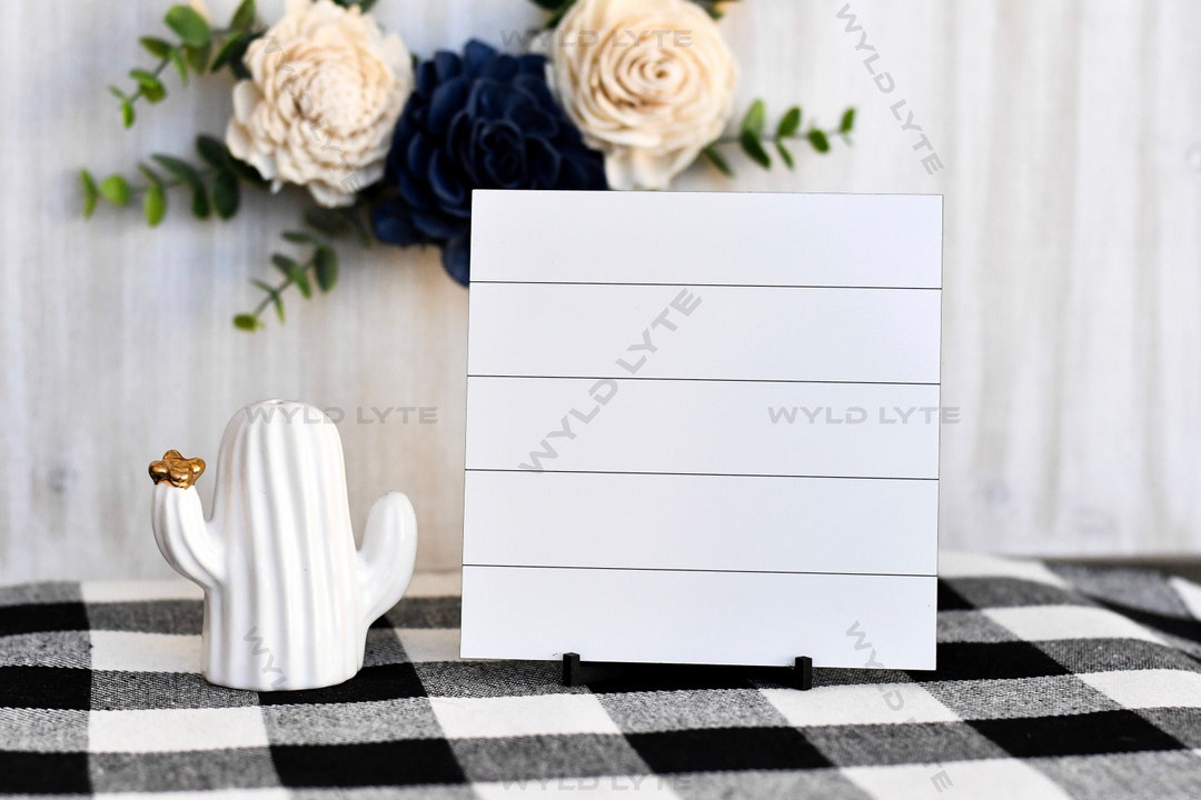 Shiplap White Sign Mockup | Sublimation Mockup | White Signs | Sign ...