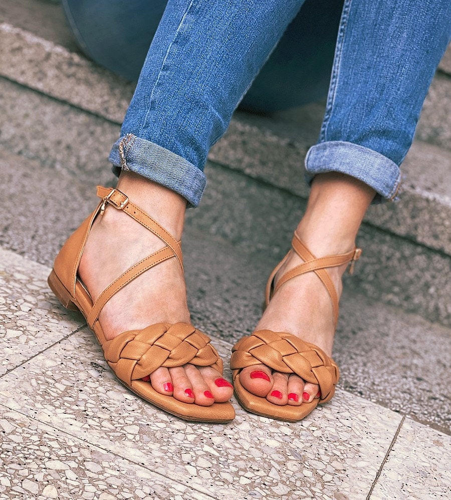 Mika Women Sandalssummer Women Shoesleather Women - Etsy