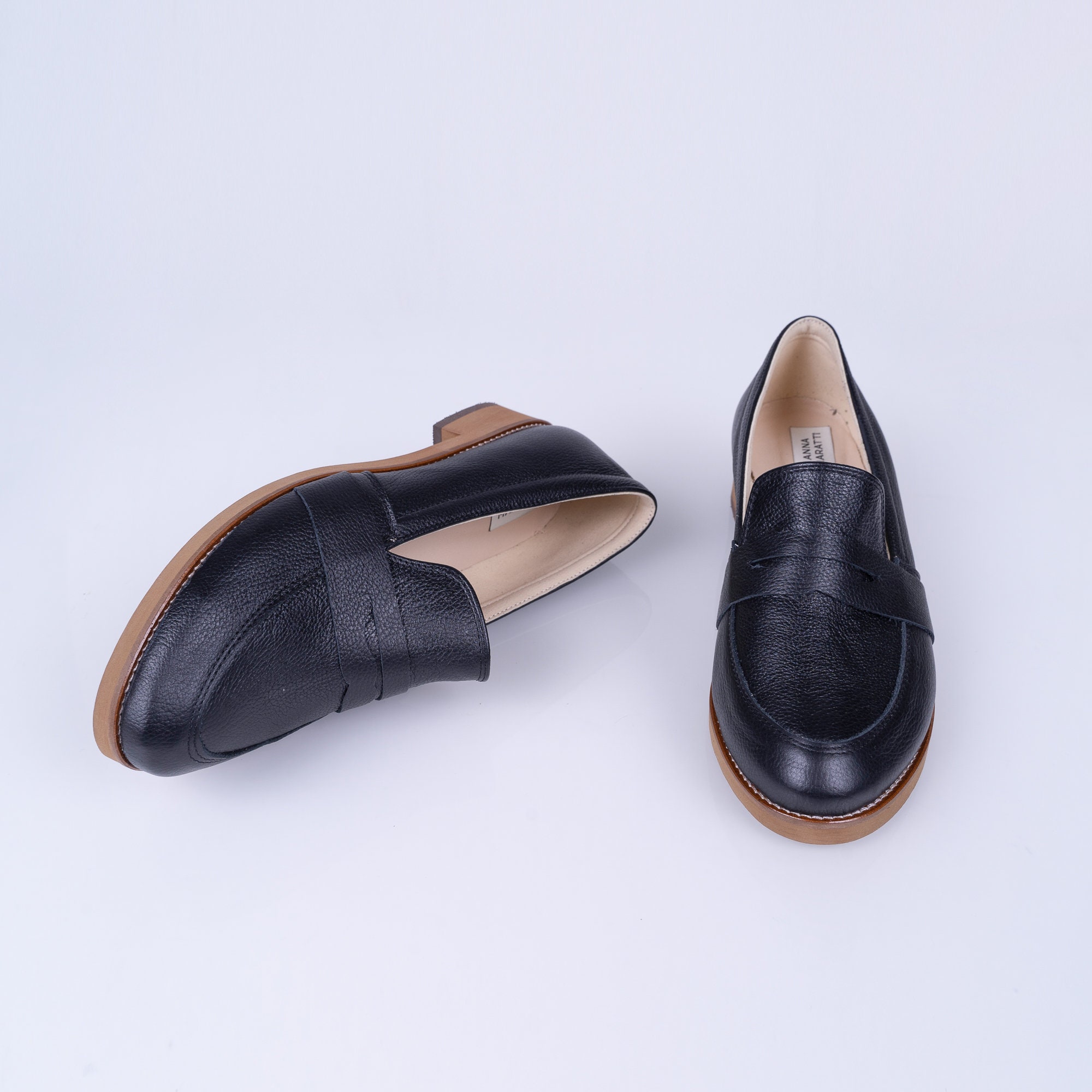 Sola - 8 US Ready to Ship, Leather Loafers,flats Shoes,platform Shoes ...