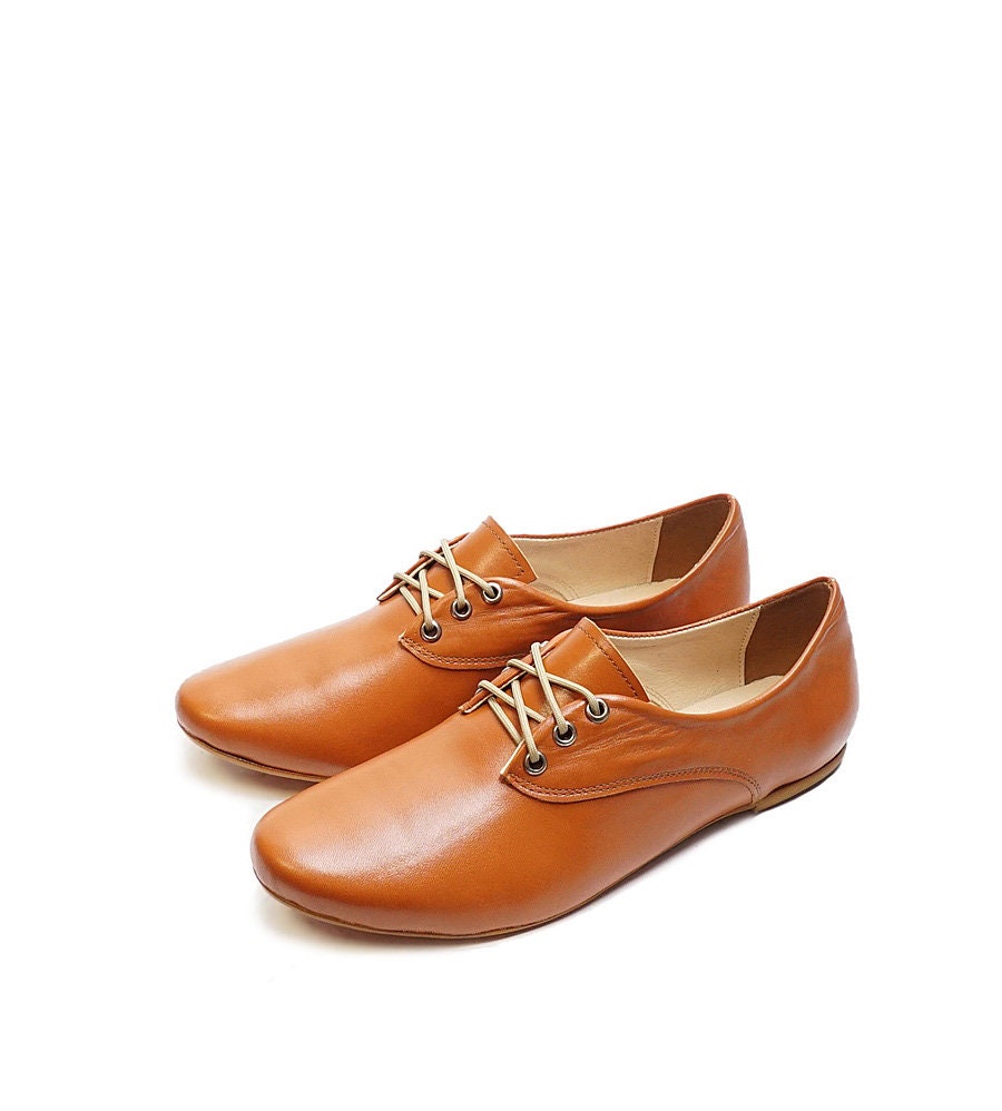 Rio Leather Oxford Flat Shoes Lace up Womens Shoes Women - Etsy
