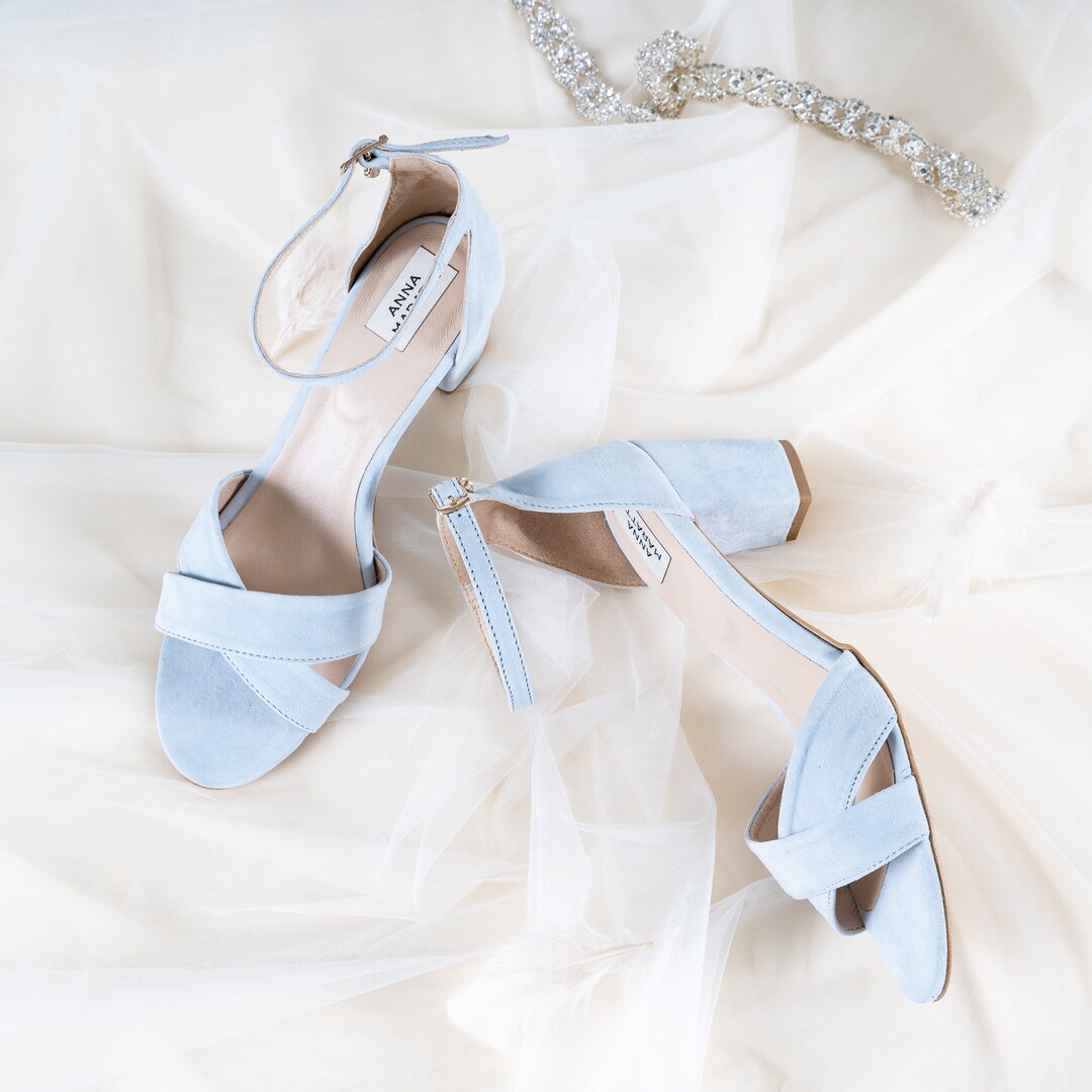 Nuti - Wedding Block Heels Blue Block Heels Sandals Wedding Sandals ...