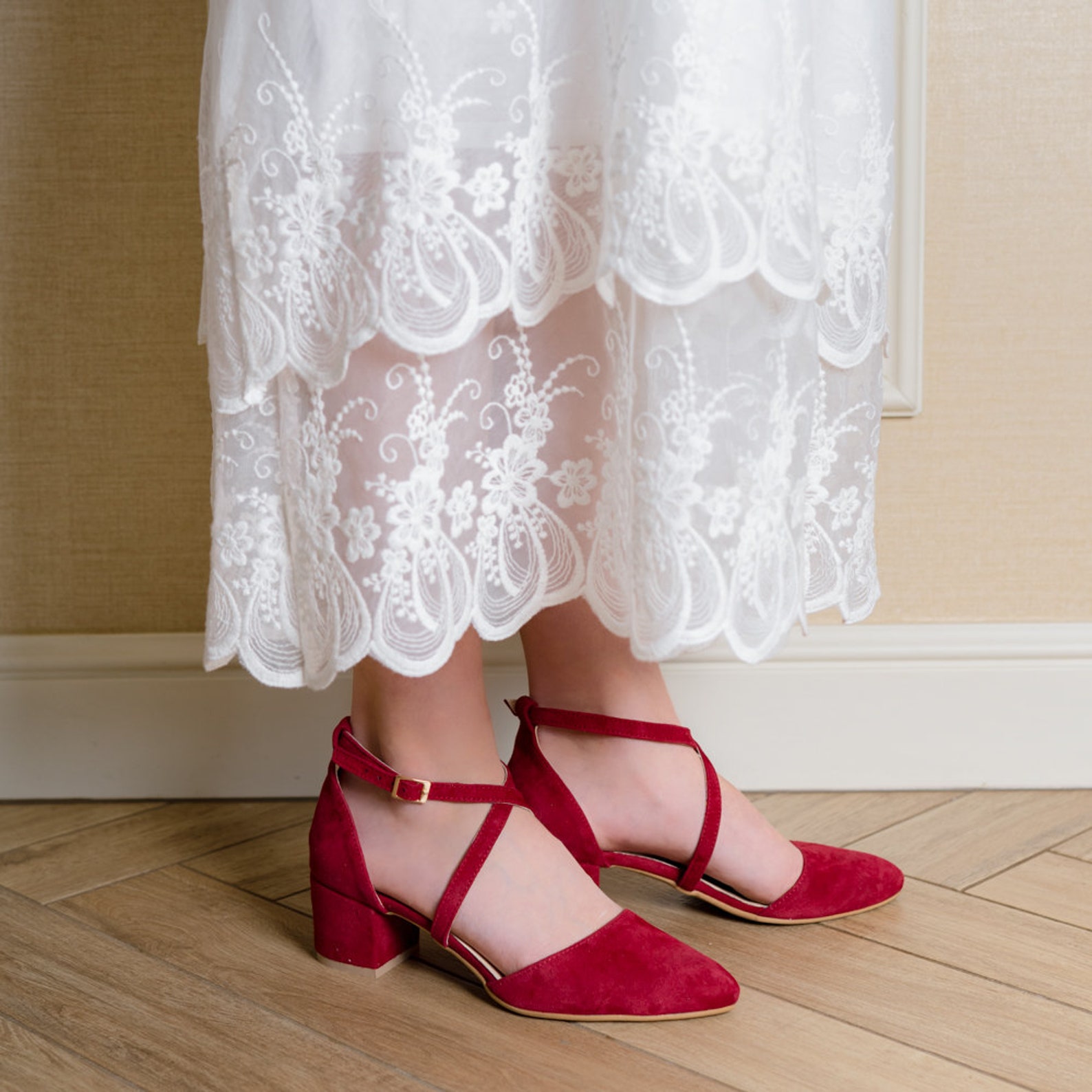 Cari - Sale 9 US Leather Block Heels,wedding Shoes,blue Block Heels ...