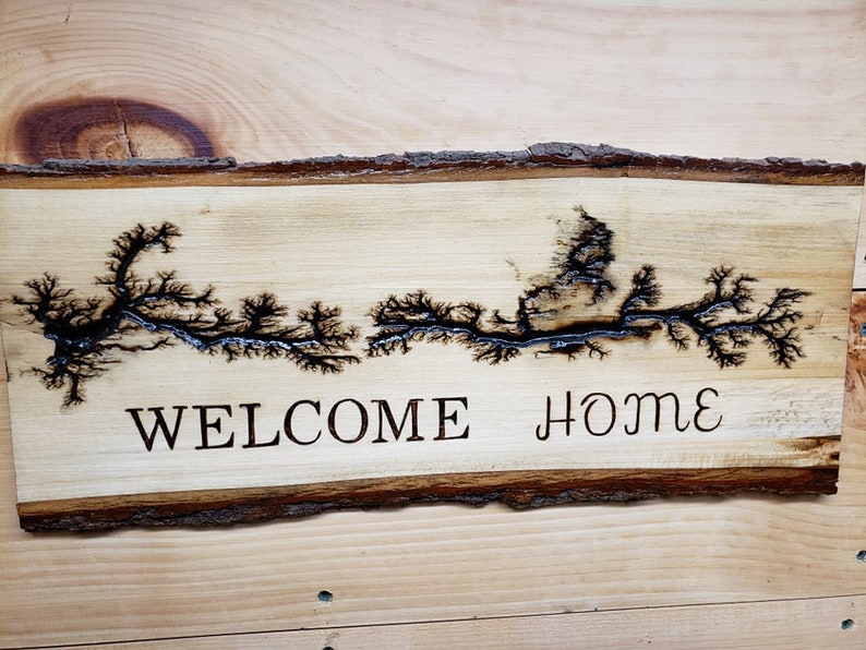 Wood Burned Welcome Home Sign - Etsy