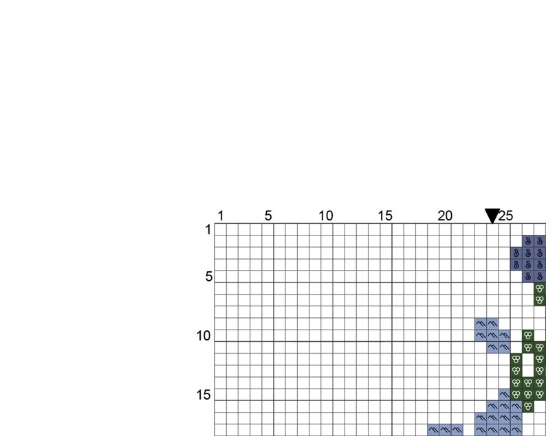 Larkspur Cross Stitch Pattern, July Birth Flower (PDF Pattern) - Etsy