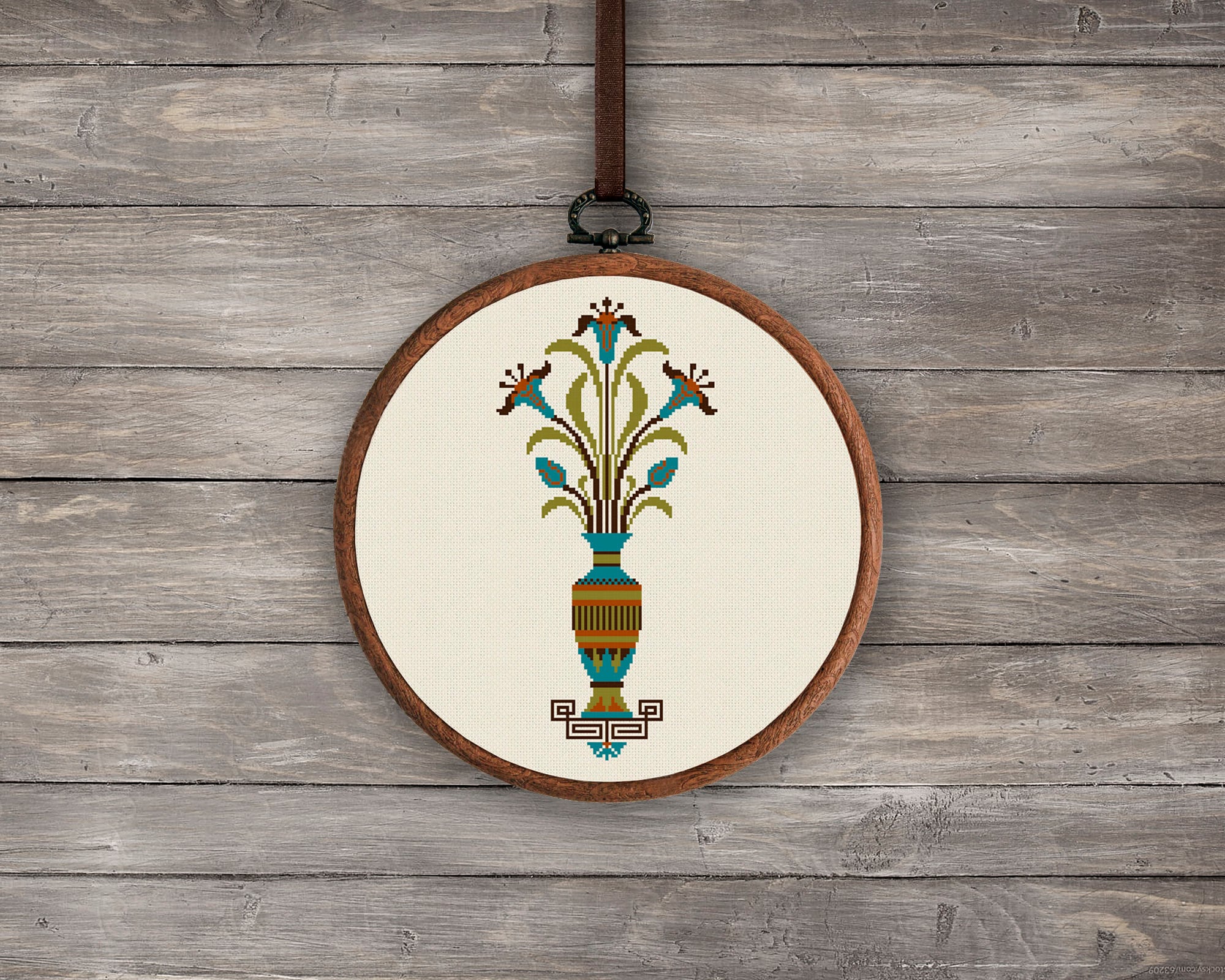 Neo Greek Vase Cross Stitch Pattern Vintage Counted Cross - Etsy Hong Kong