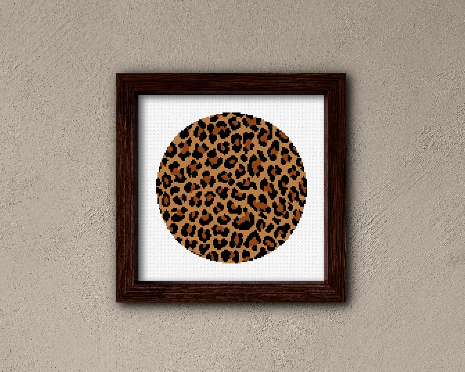 Leopard Print Cross Stitch Pattern: Animal Embroidery (PDF Digital ...